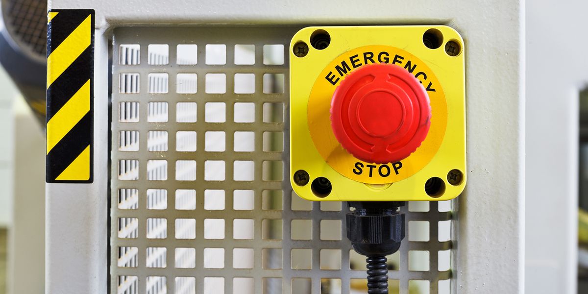 What are the OSHA requirements for emergency stop devices? | J. J ...